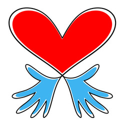 Heart Hands Hug Vector Images (over 4,700)