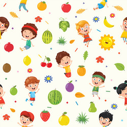 Kids seamless pattern Royalty Free Vector Image