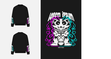 Character streetwear design Royalty Free Vector Image