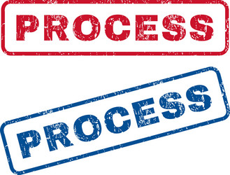 Process rubber stamp Royalty Free Vector Image