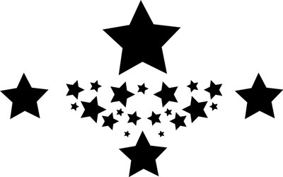 Star style on white background collection Vector Image