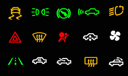 Instrument cluster car Royalty Free Vector Image