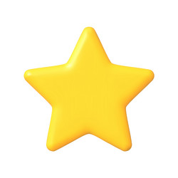 Render yellow star icon Royalty Free Vector Image