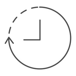 Three hours left line and glyph icon finish time Vector Image