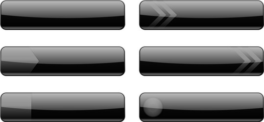 Black buttons Royalty Free Vector Image - VectorStock