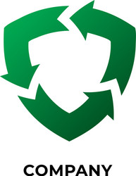 Alternating current arrow cycle logo concept Vector Image