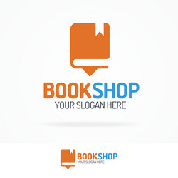 Book store logo set consisting of books Royalty Free Vector