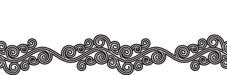 Seamless horizontal border Royalty Free Vector Image