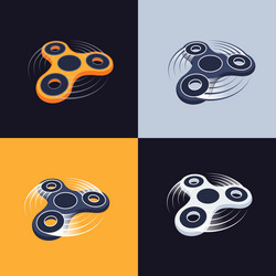 Fidget spinner icons Royalty Free Vector Image