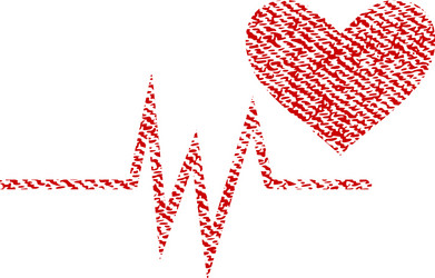 Pulse signal rounded icon Royalty Free Vector Image