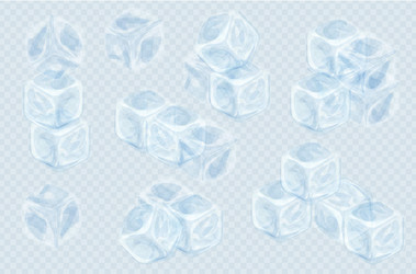 Ice block set Royalty Free Vector Image - VectorStock