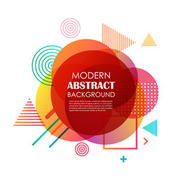 Geometric design abstract background - circles Vector Image