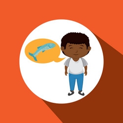Boy Eat Fish Vector Images (over 110)
