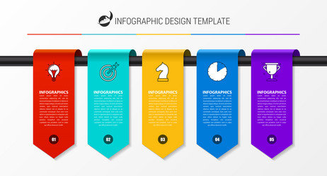 Infographic design template creative concept Vector Image