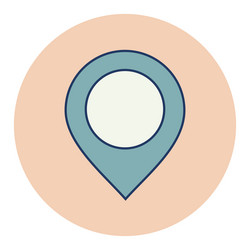 Pin map isolated icon map pointer map markers Vector Image