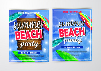 Summer Beach Pamphlet Vector Images (61)