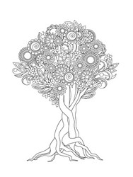 Tree Roots Black and White Vector Images (over 1,400)