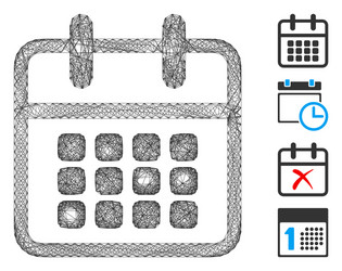 Wireframe Calendar Vector Images (over 3,300)