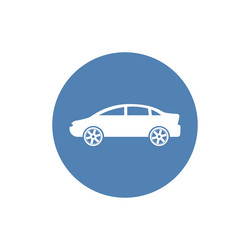 Car icon side view of automobile motor Royalty Free Vector