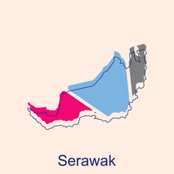 Map of ipoh design template world Royalty Free Vector Image