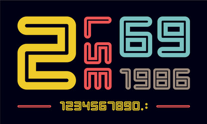 Inline Font Bold Vector Images (over 100)