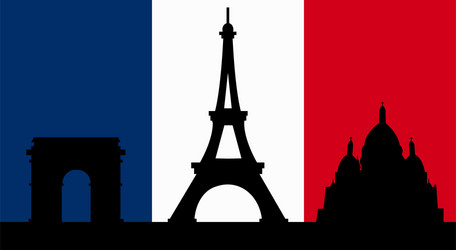 France background with flag Royalty Free Vector Image