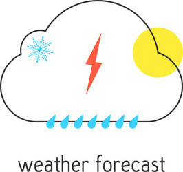 Cartoon weather symbol Royalty Free Vector Image