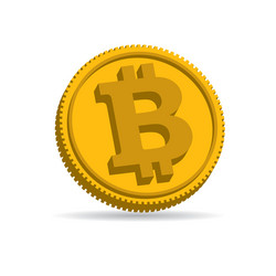 Bitcoin logo Royalty Free Vector Image - VectorStock
