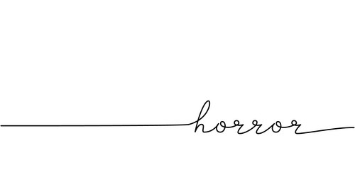 Boo word - continuous one line Royalty Free Vector Image