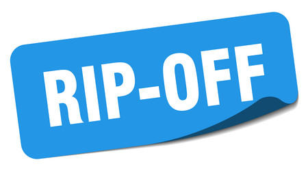 Rip-off sticker label Royalty Free Vector Image