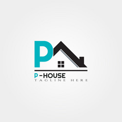 House icon template with n letter home creative Vector Image