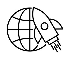 Speed line icon on transparent background Vector Image