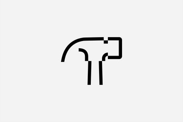 Hammer logo Royalty Free Vector Image - VectorStock