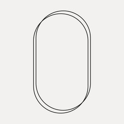 Arch frame arc waves magic eye abstract Royalty Free Vector