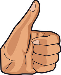 Like hand symbol pop art Royalty Free Vector Image