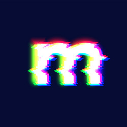 Letter M Glitch Vector Images (29)
