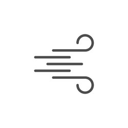 Wind icon cartoon style Royalty Free Vector Image