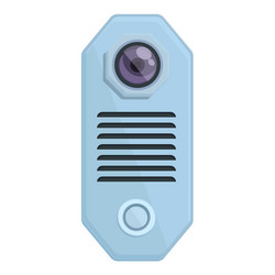 Entrance intercom icon cartoon video Royalty Free Vector