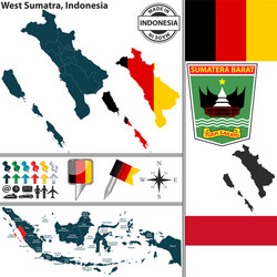 West sumatra traditional cloth Royalty Free Vector Image