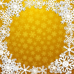 White snowflakes on gradient background seamless Vector Image