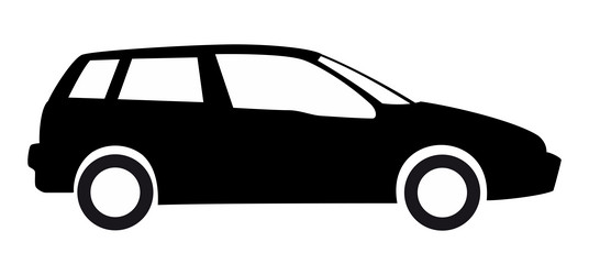 Car icon on white background Royalty Free Vector Image