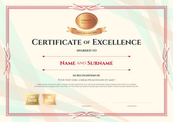 Certificate of Excellence Vector Images (over 7,200)