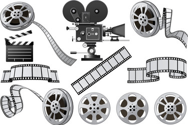 Film roll design element Royalty Free Vector Image