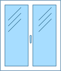 Close window frame icon cartoon style Royalty Free Vector