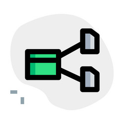 Mapping a way to identify host-networks Royalty Free Vector