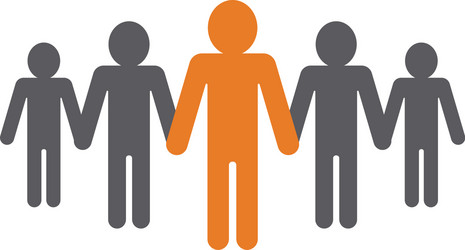 Two people or person social group icon Royalty Free Vector