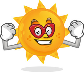 Superhero ice cream mascot character wearing Vector Image