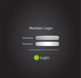 Login account template background Royalty Free Vector Image
