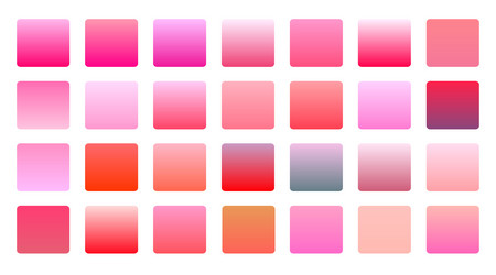 Red pink gradients swatches background big set Vector Image