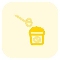 Coffee powder outline icon Royalty Free Vector Image